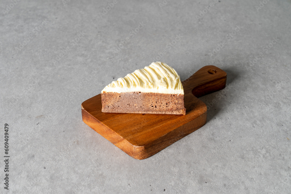 Strawberry, dacquoise, terrine, sweets, cake, garlic rusk, garlic, rusk ...