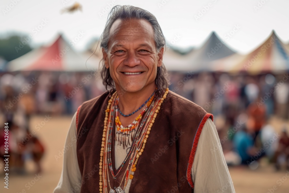 Medium shot portrait photography of a grinning man in his 50s that is ...