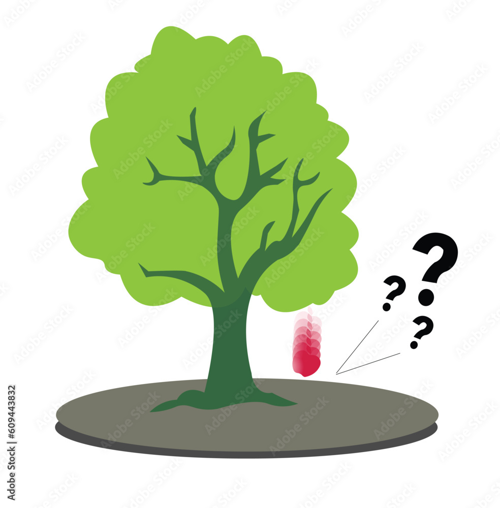 Gravity, falling apple, Isaac newton idea universal law, fall red apple ...