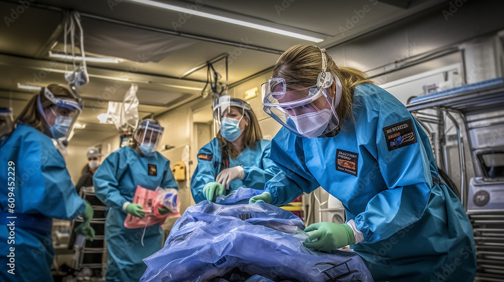 Generative AI. Emergency medicine and trauma Stock Illustration | Adobe ...