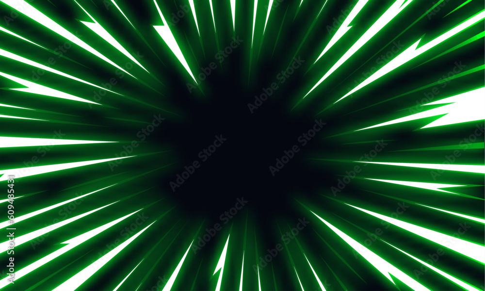 Vector Explosion Frame with Shiny Thunder Lightning. Abstract Neon ...