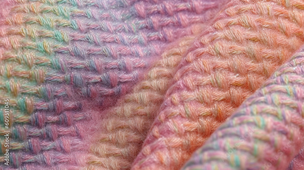 Pastel colors tweed fabric. Highly defined tweed texture. AI generated ...