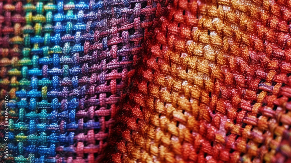 Multicolor tweed fabric. Highly defined tweed texture. AI generated ...