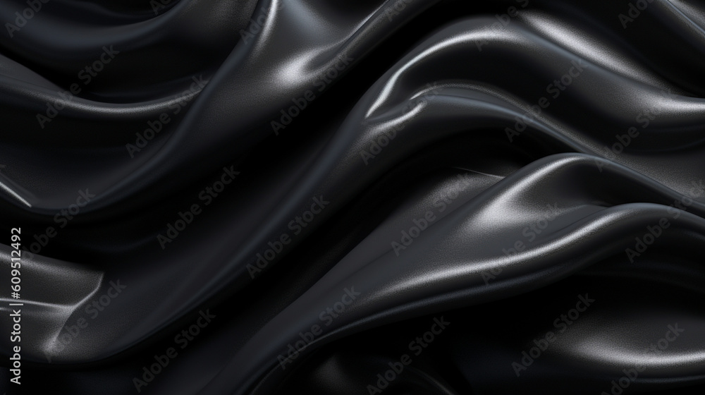 Black latex fabric. Highly defined latex texture. AI generated imagen ...