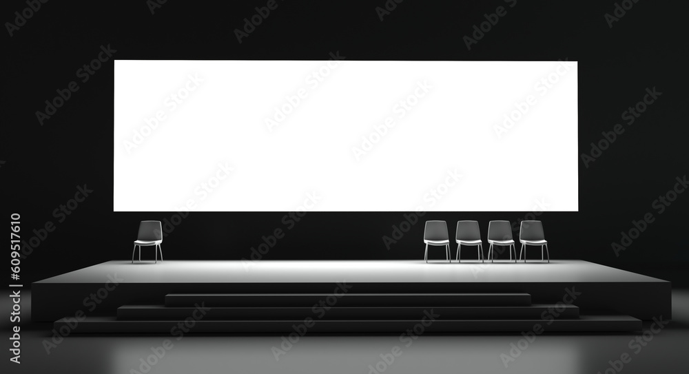 Conference Stage Designs. Empty stage design for mockup and corporate ...