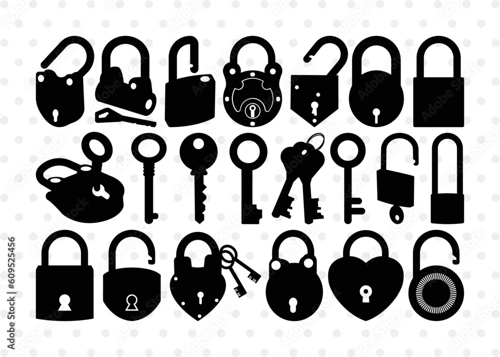 Lock And Key Silhouette, Lock And Key SVG Cut Files, Key and Lock Svg ... Lock And Key Silhouette, Lock And Key SVG Cut Files, Key and Lock Svg ...