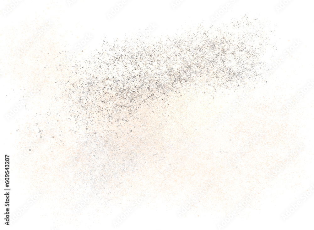 Seamless Dust dirt ashes particles explosion fly, isolated on ...