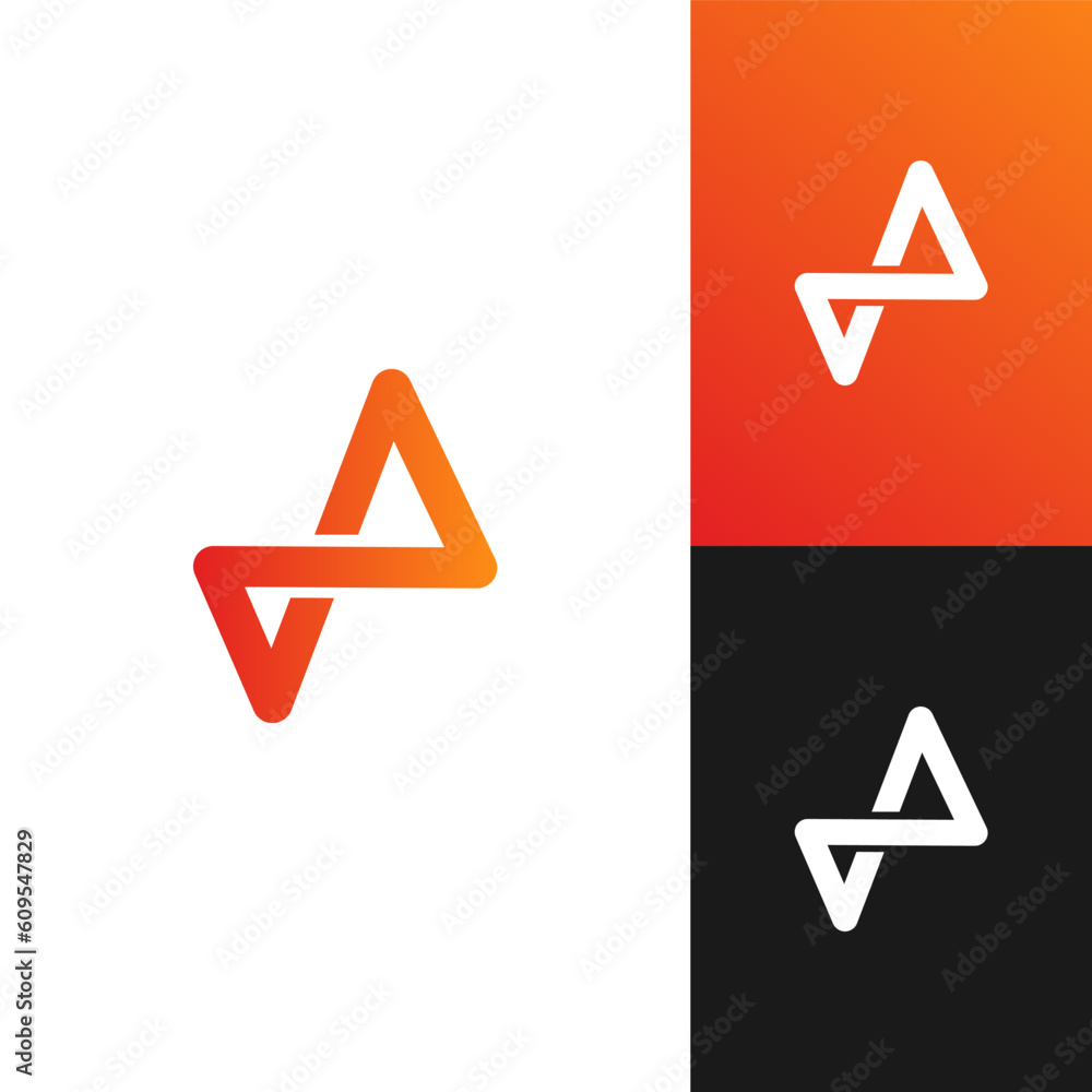 logo for intitial A and V with infinity Stock Vector | Adobe Stock