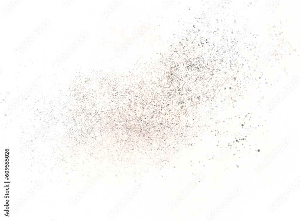 Seamless Dust dirt ashes particles explosion fly, isolated on ...