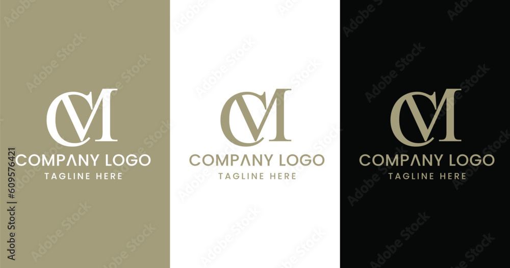 Initial Letter CM Logo Design Outstanding Creative Modern Symbol Sign ...