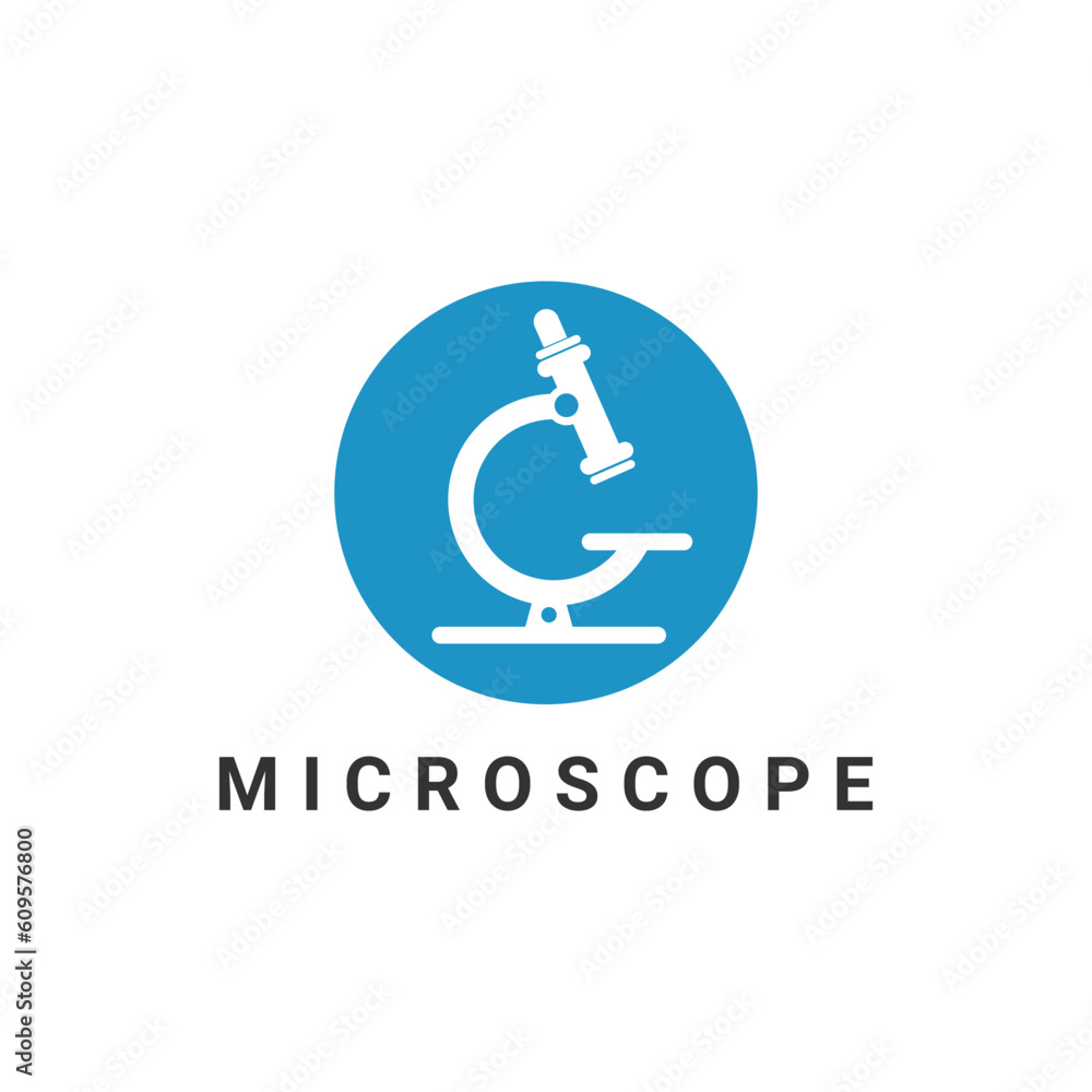 Microscope Laboratory Logo Template Design. Letter G Shape Microscope ...