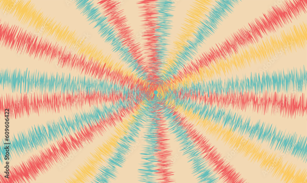 Groovy retro swirl burst, summer and carnival background. Retro ...