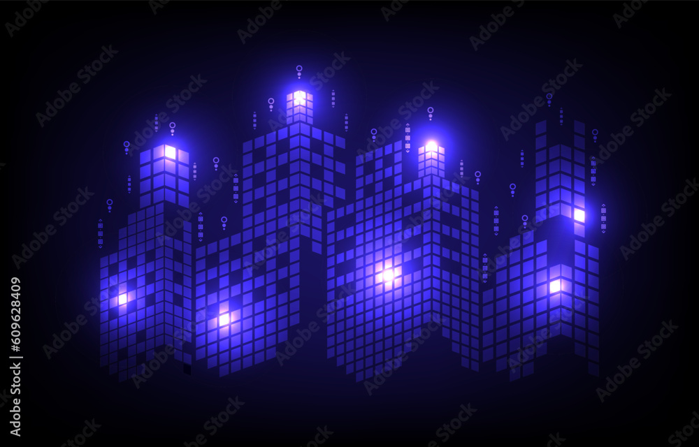 Building pattern, construction, geometry, signal cable network of the ...