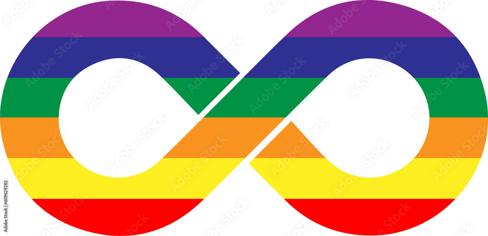 Rinbow infinity symbol to To celebrate pride month. Png clipart ...