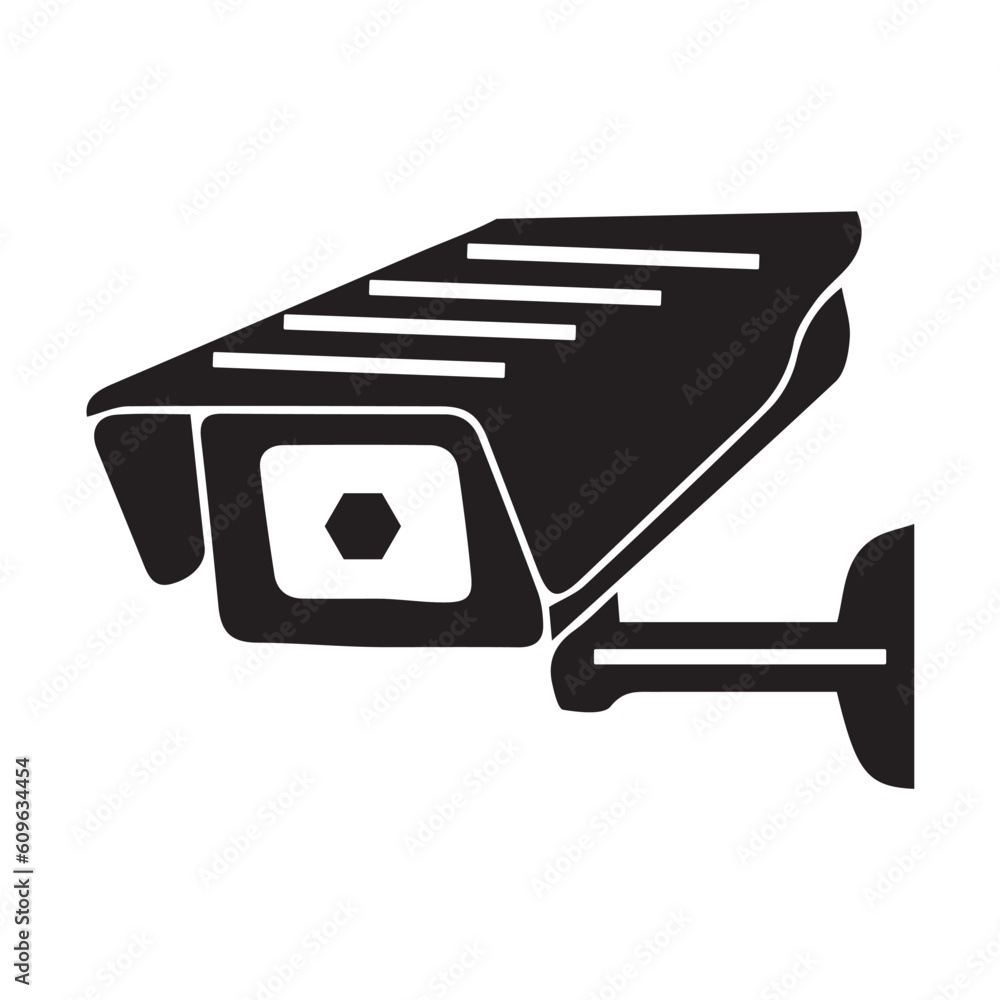 cc for isolated icons on cc tv in digital technology for safety Vector ...