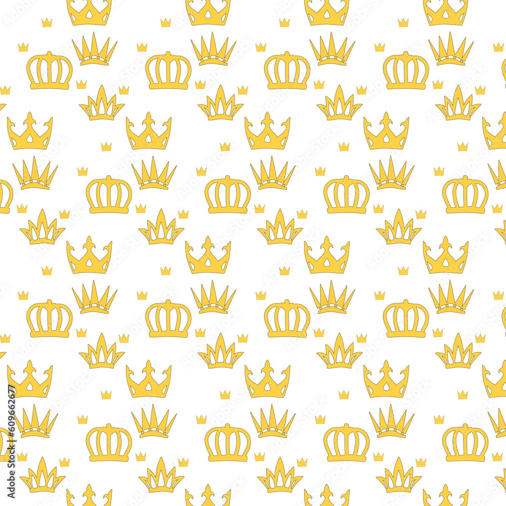 Background with crowns for decoration. Stock Vector | Adobe Stock