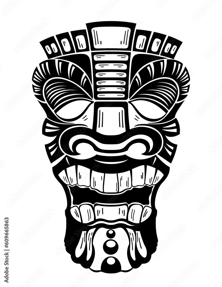 Tribal Tiki Mask