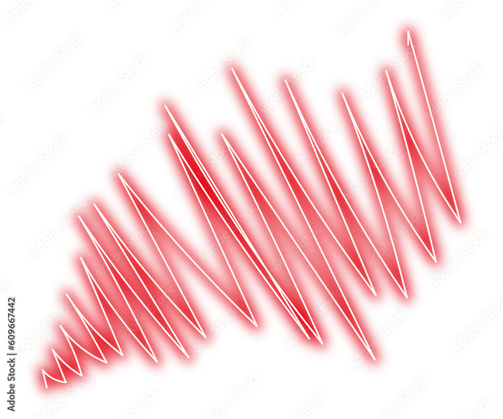 Neon bright line png. Glowing red line on transparent background. Stock ...