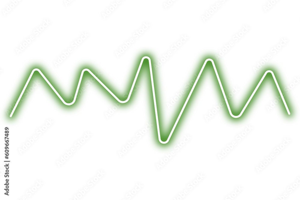 Neon bright line png. Glowing green line on transparent background ...