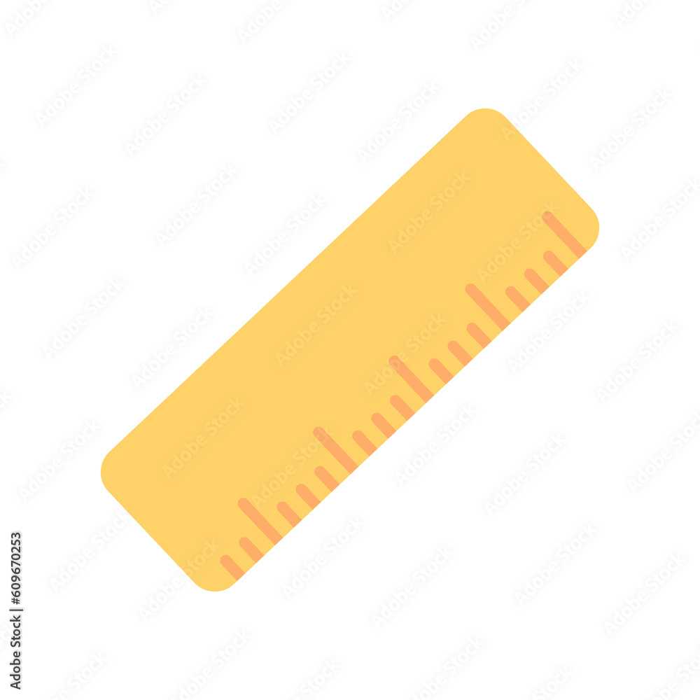 triangular ruler child ruler for learning in school Stock Illustration ...