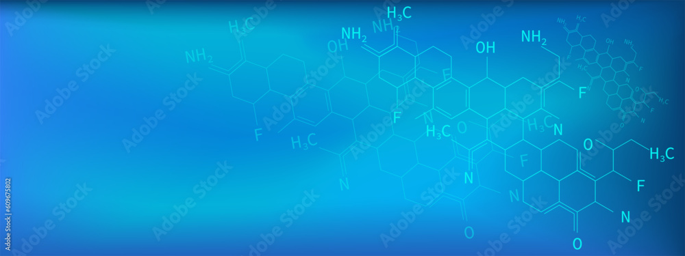 Chemical formulas for science background design concept. Stock Vector ...