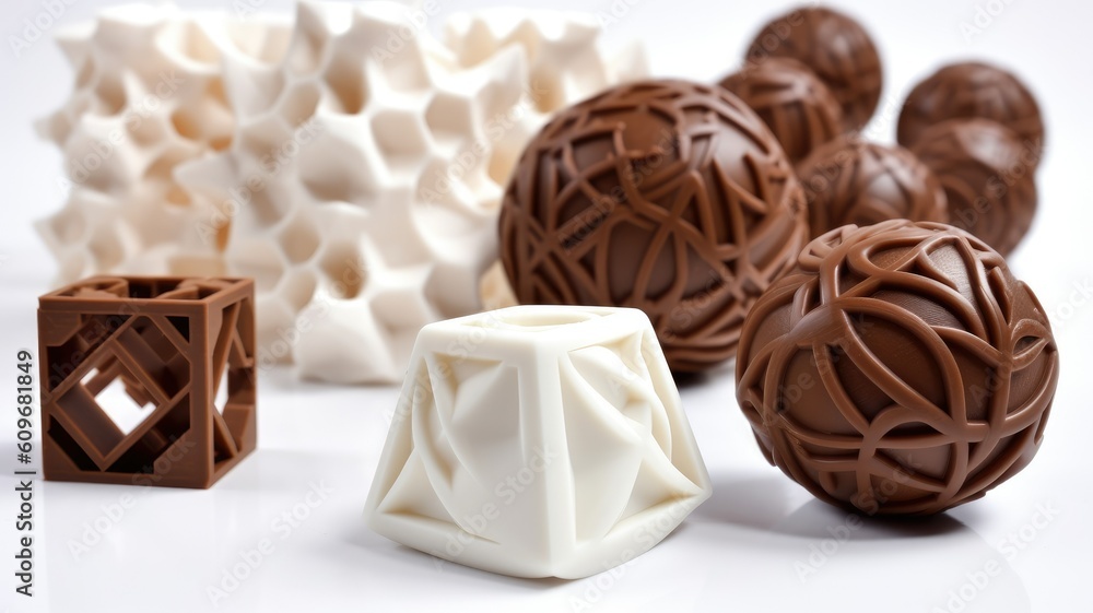 3D printed chocolates candy. 3D Food Printers Create Chocolate and ...
