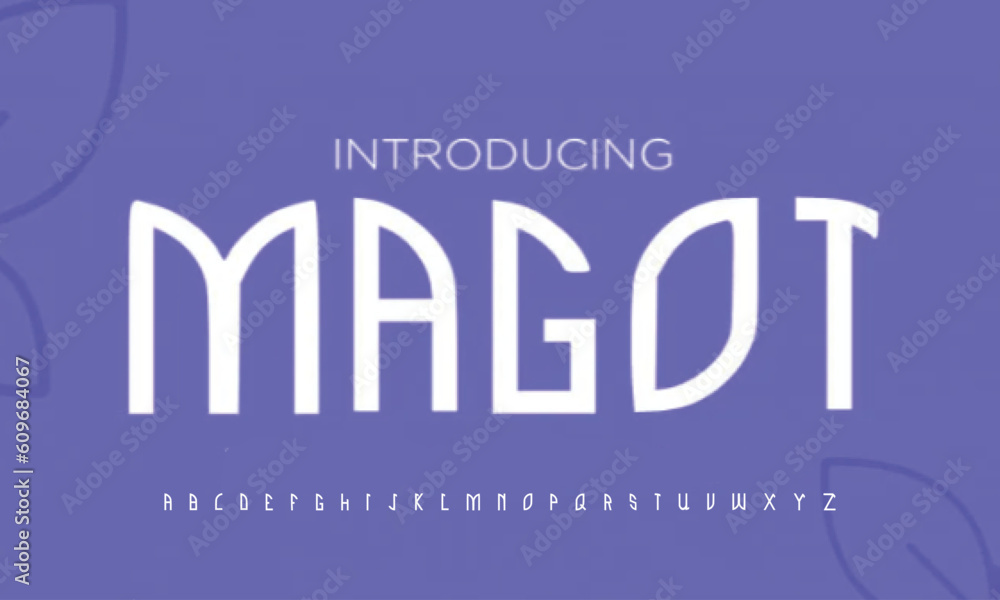 Luxury Minimal Modern Tech Alphabet Letter Fonts. Typography minimal ...