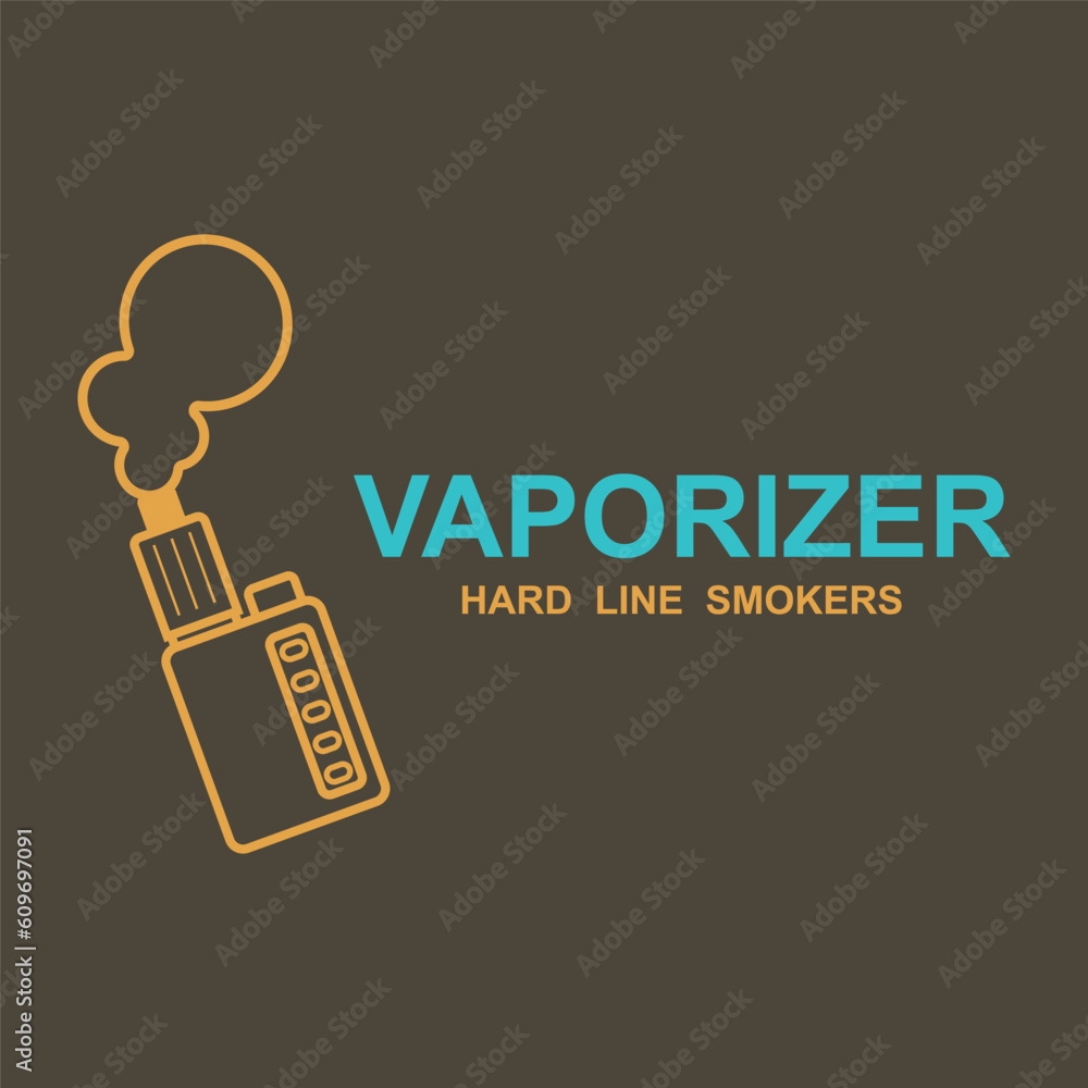Vape Shop Logo Design Concept Vector. Vaping Logo Design Template Stock ...
