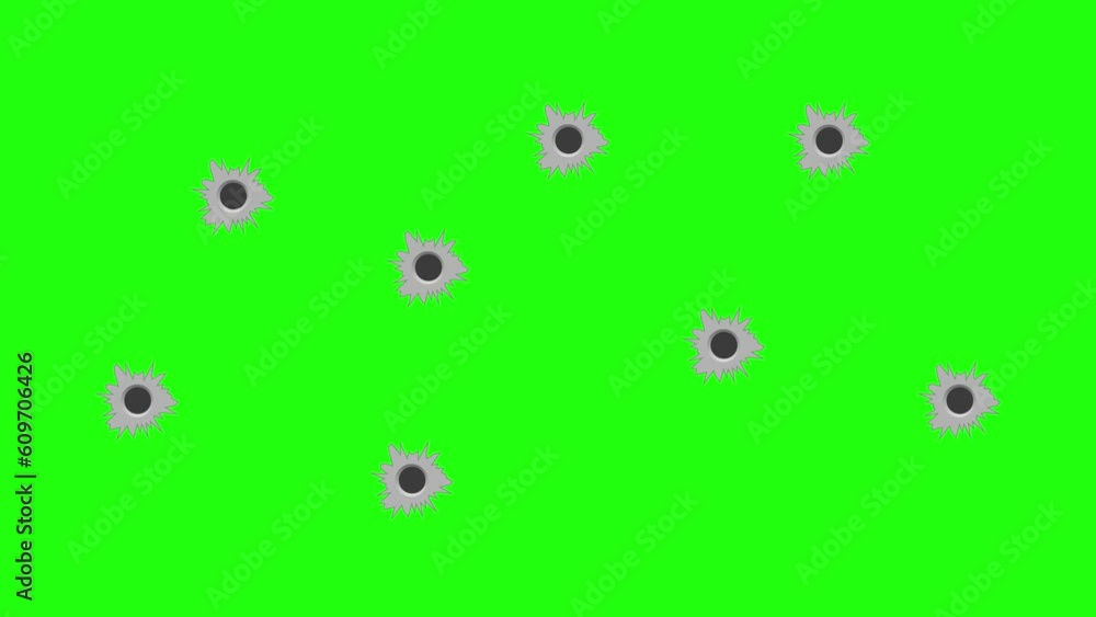 Bullet Overlay Green Screen