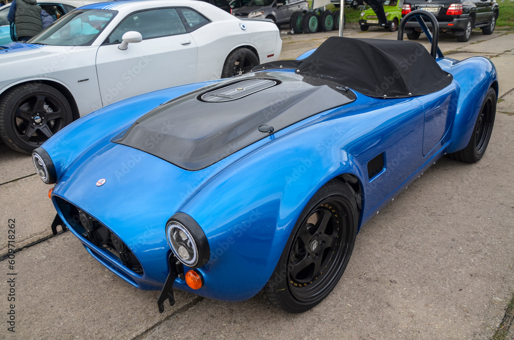 Sports car Shelby Cobra manufactured by British company AC Cars is ...