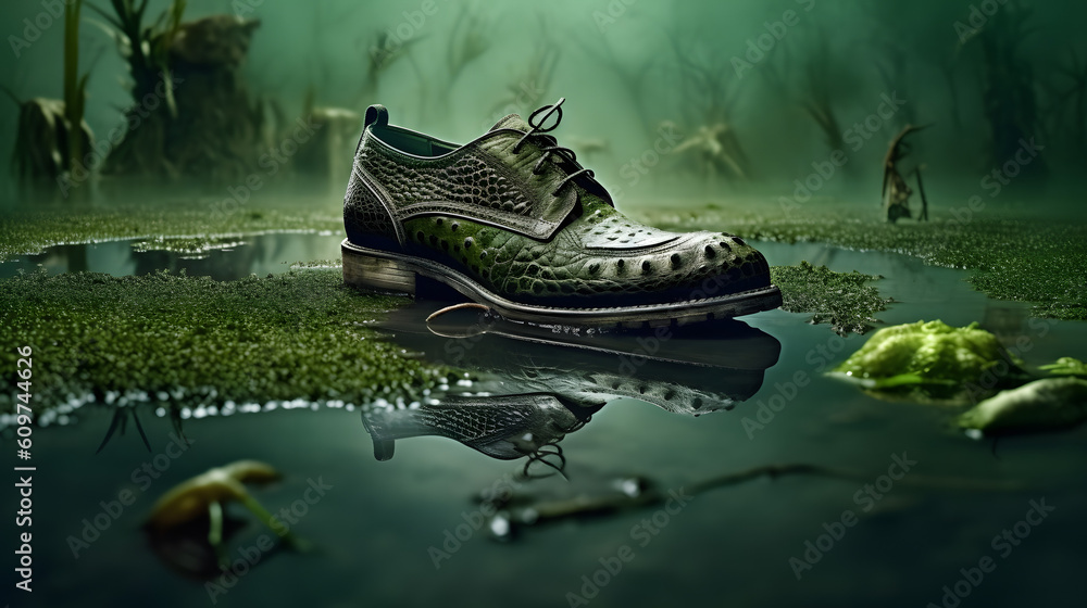 crocodile shoe, swamp shoe, generative ai Stock Illustration | Adobe Stock
