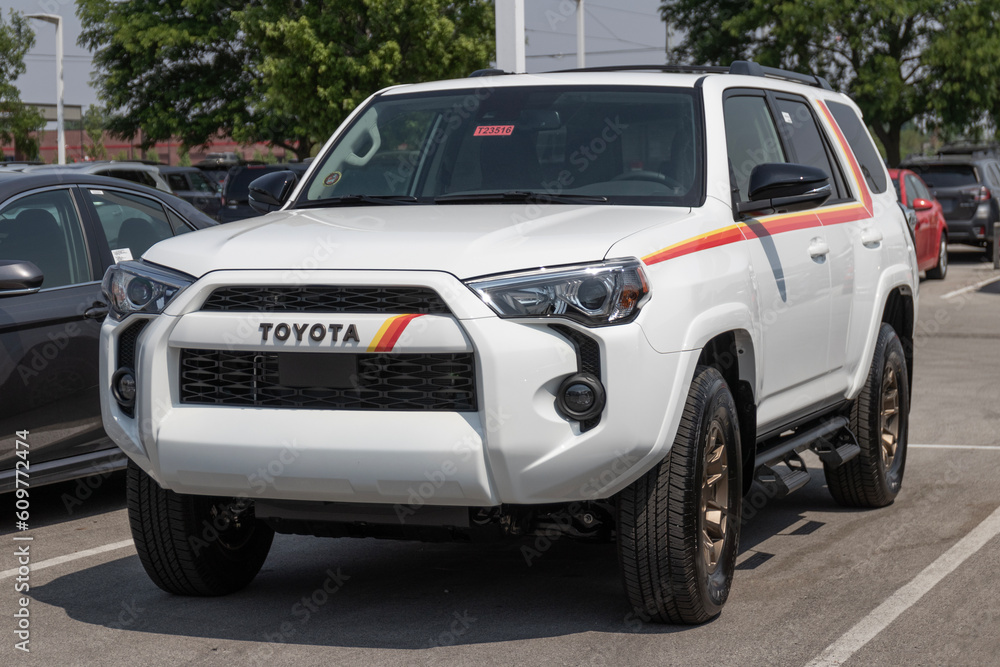 Toyota 4Runner display at a dealership. Toyota offers the 4Runner in ...