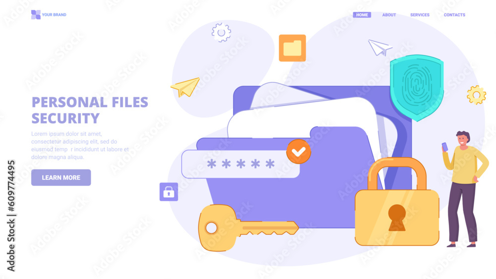 Personal files security, safe file storage, access to files in cloud ...