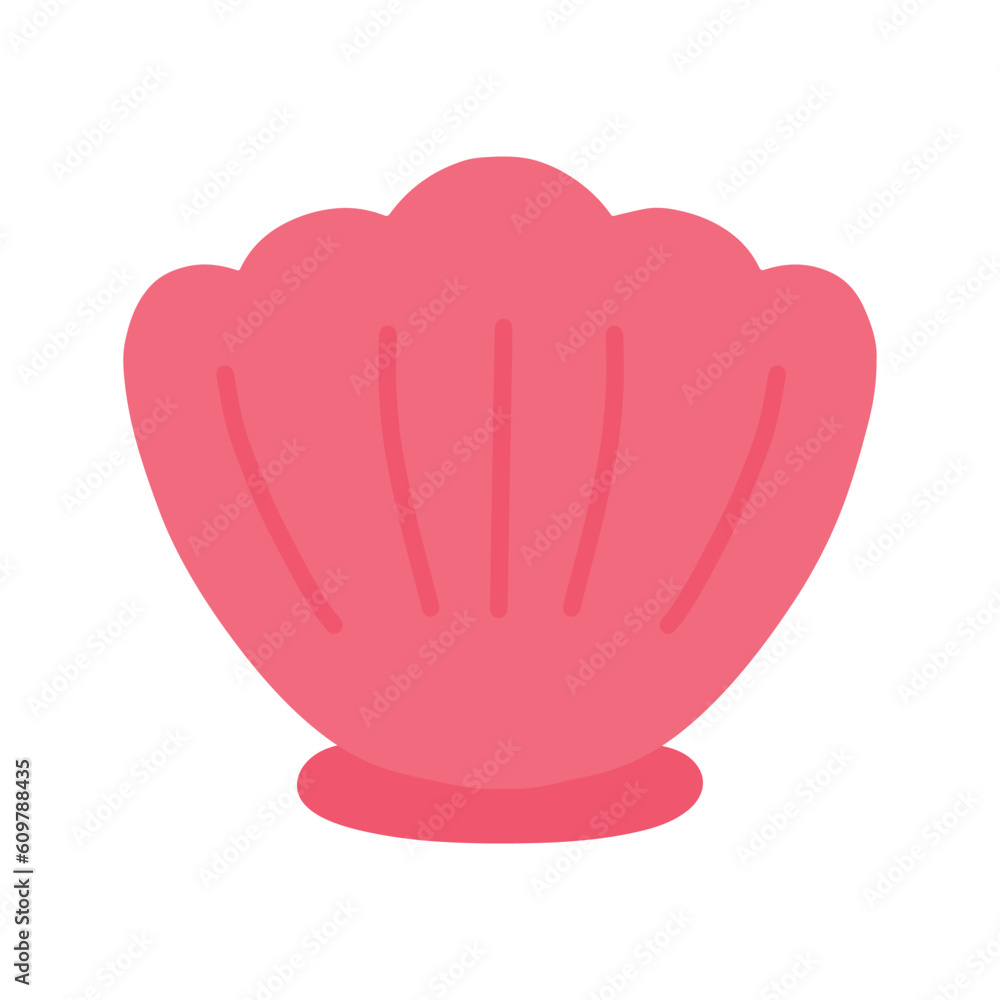 Cute Clam Clip Art Sea Animal Doodle Cartoon Animated Vector ...