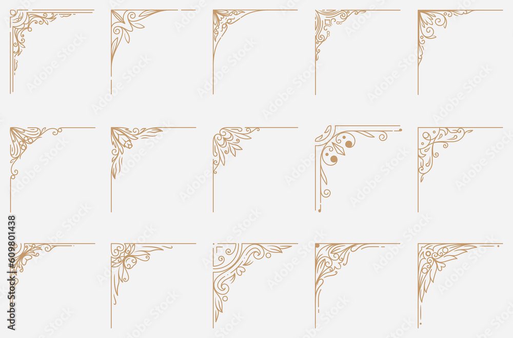 Vintage Corner Set. 15 graceful corners. These ornaments are perfect ...