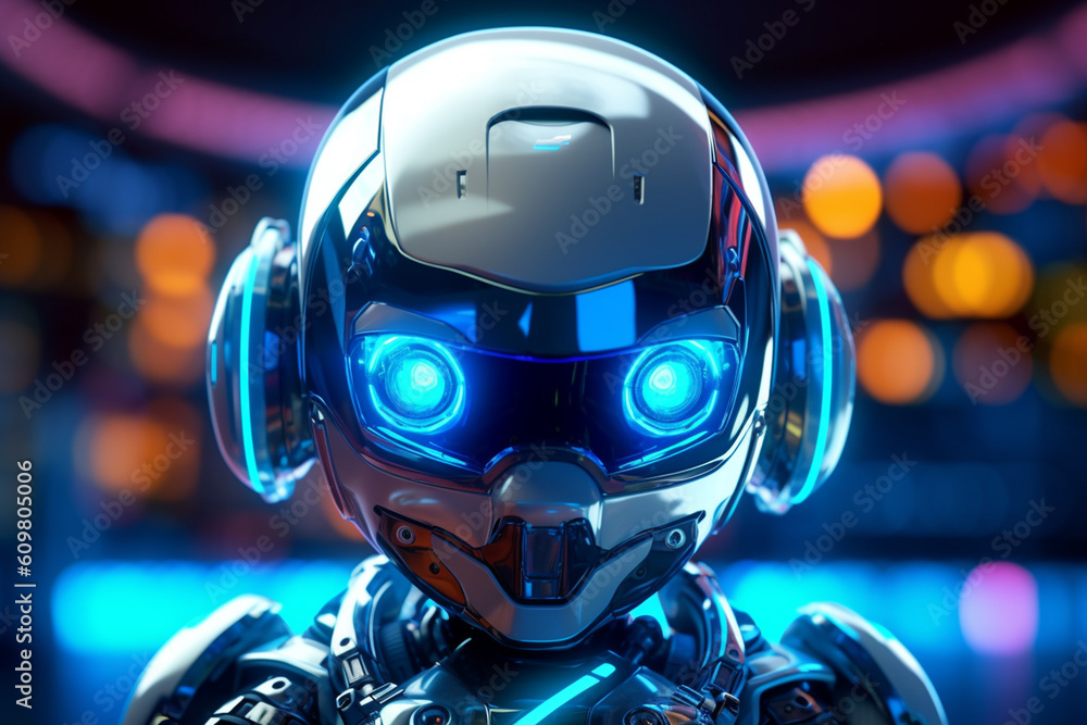 super technological robot with self-awareness - artificial intelligence ...