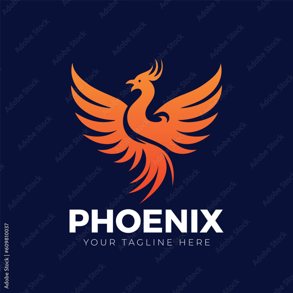 Phoenix Logo Design Minimal Phoenix Logo Design Modern Phoenix Logo ...