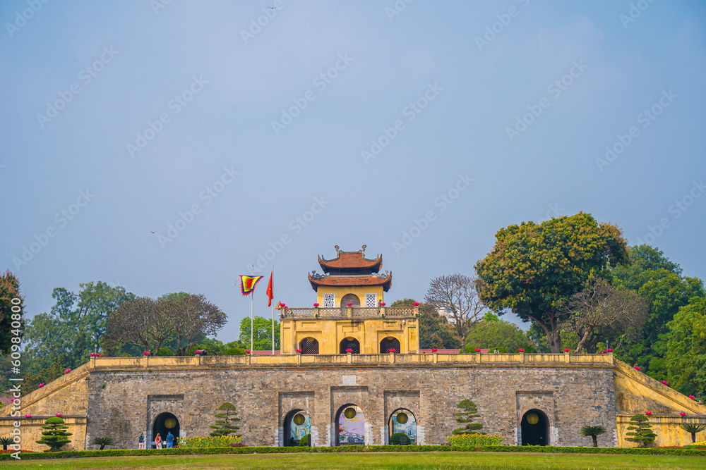 Panorama Central sector of Imperial Citadel of Thang Long,the cultural ...