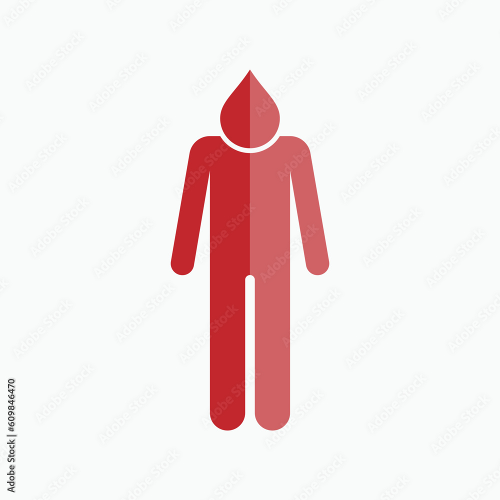 Anemia Icon. Anaemia, Symbol of People who Has Less Blood. Stock Vector ...