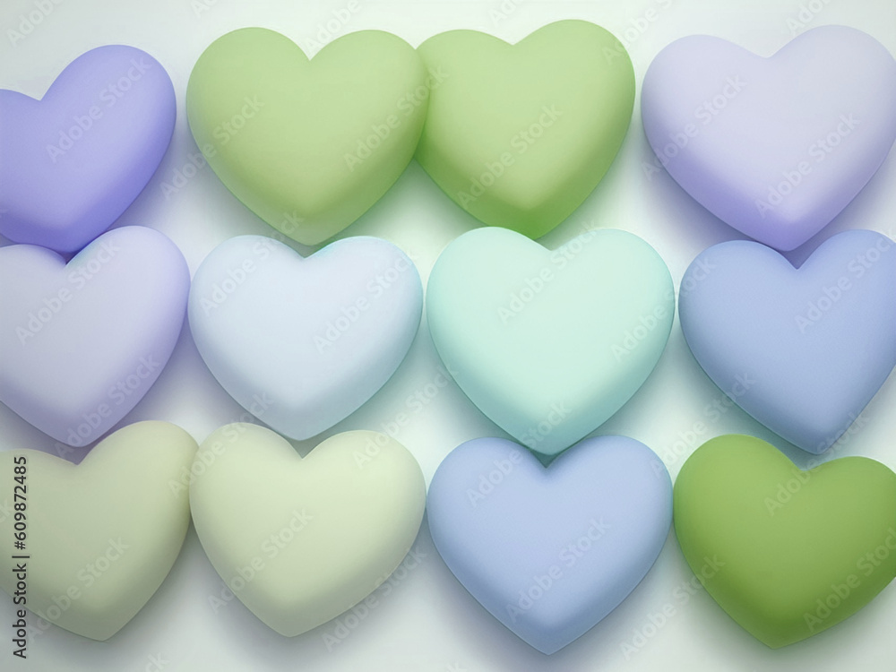 background, pastel color, pastel background, pastel pattern, heart ...