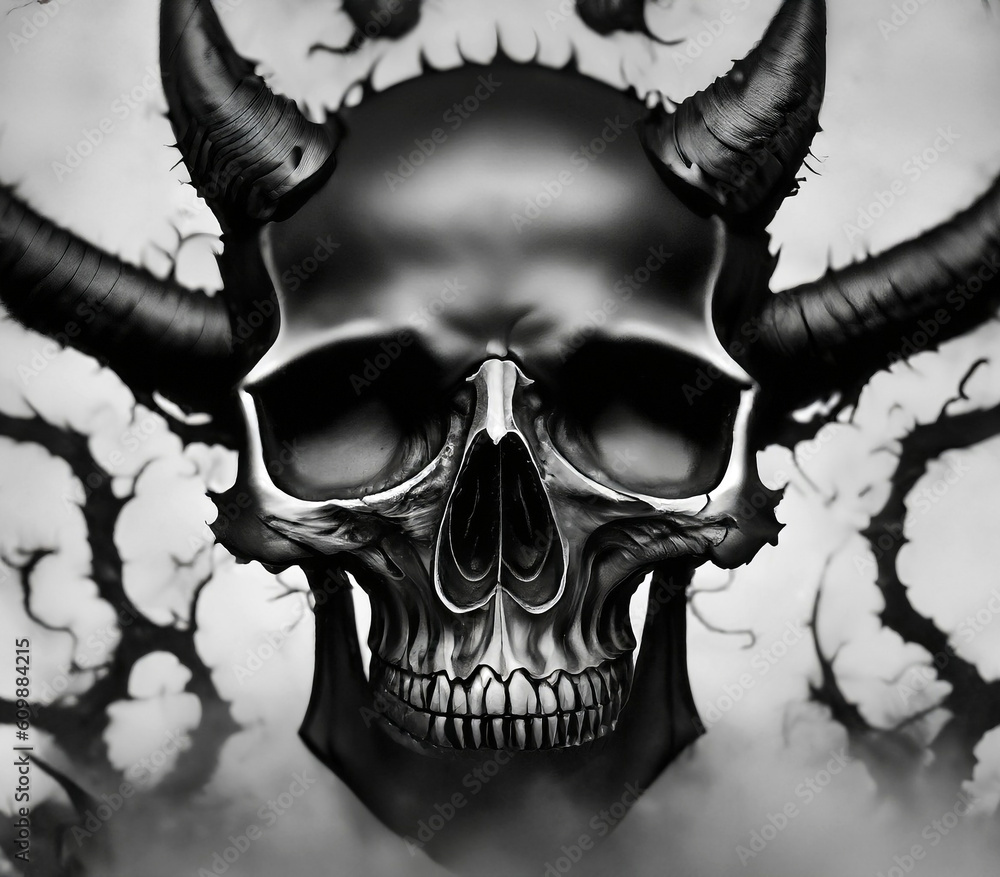 fantasy undead lord pencil sketch detailed long flowing cape evil skull ...