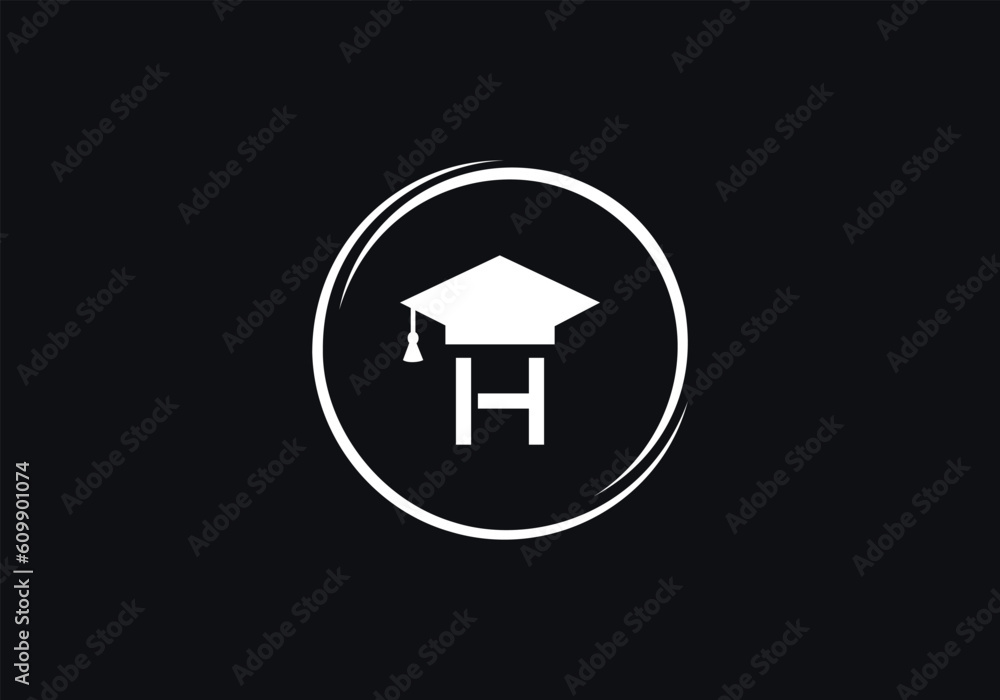 Educational sign and Graduation cap with the letter and alphabets ...