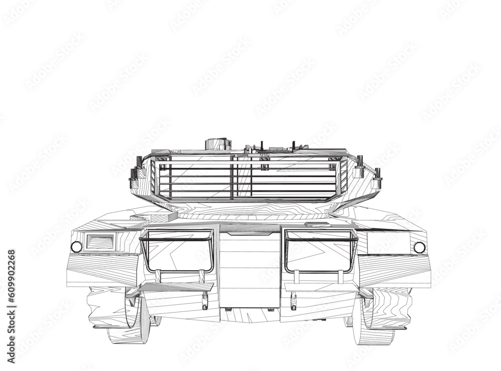 Isolated vector image for military concepts. Military tank. Military ...