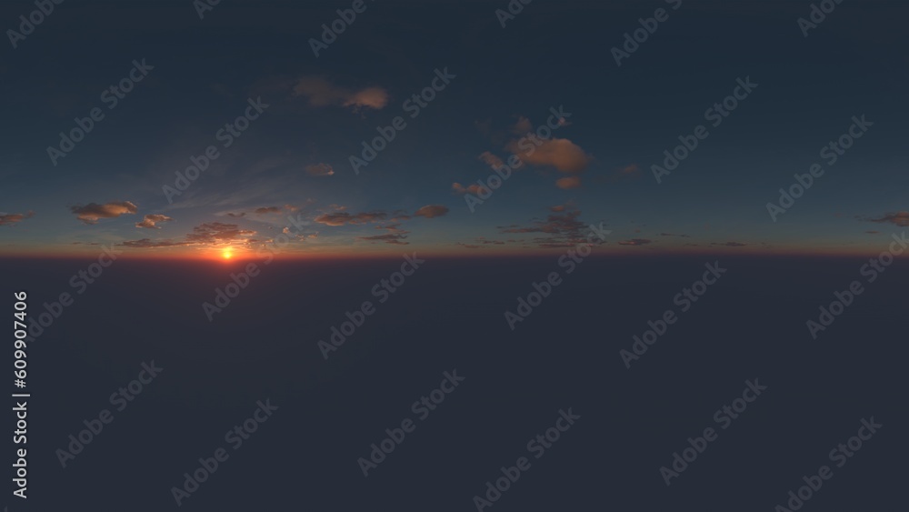 Beautiful 360° HDR sky maps in 4K resolution for 3d & cinema 4d Stock Illustration | Adobe Stock