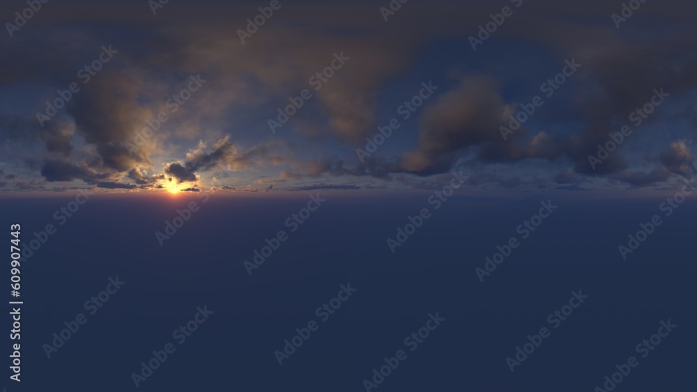 Beautiful 360° HDR sky maps in 4K resolution for 3d & cinema 4d Stock Illustration | Adobe Stock