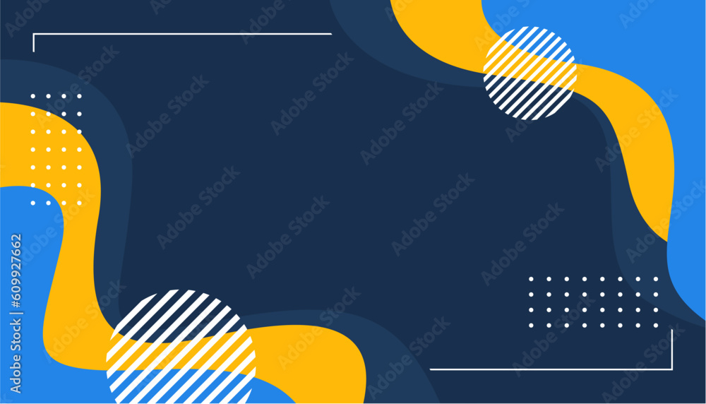 Beautiful abstract vector illustration background, blue border ...