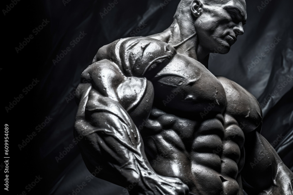 Feats of strength powerful physique that radiates resilience.. AI ...