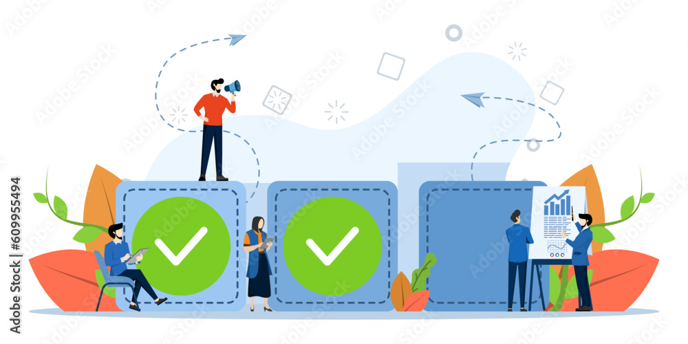 Job Application Form. people choose a resume for a job. check the box ...
