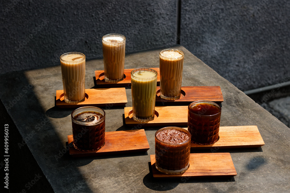 Coffee Collage: A Stunning Compilation of Multiple Cups, Portraying the ...