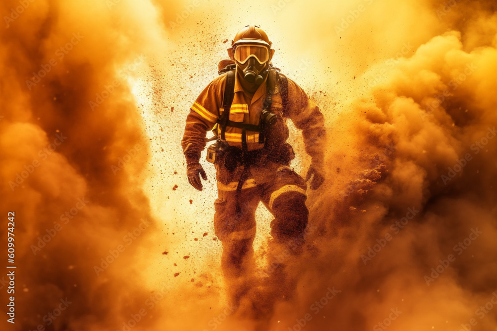 emergency smoke fighter rescue fire safety uniform fireman firefighter ...